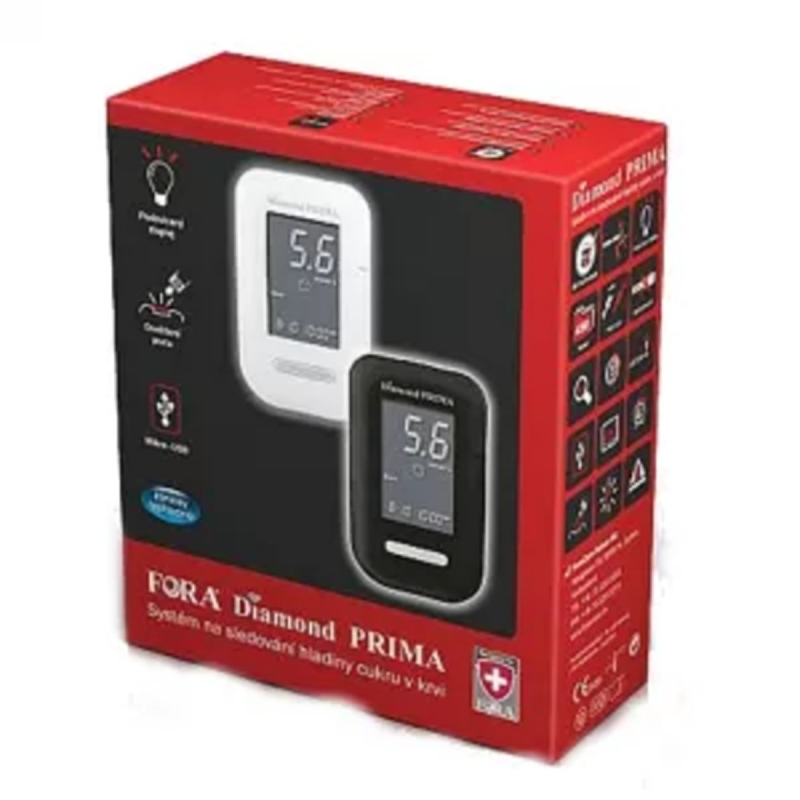 Glukometr FORA Diamond PRIMA | MALKOL - zdravotní potřeby
